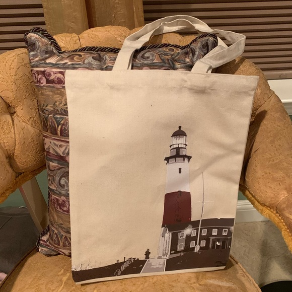 Bags | Brand New Canvas Tote Bag Lighthouse | Poshmark